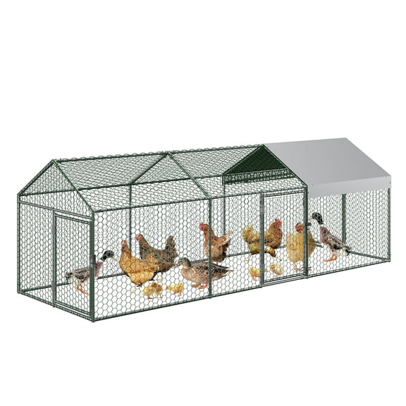 Chicken Coop Cover Large Walk-in Chicken Run Pen, Waterproof, Fence ...
