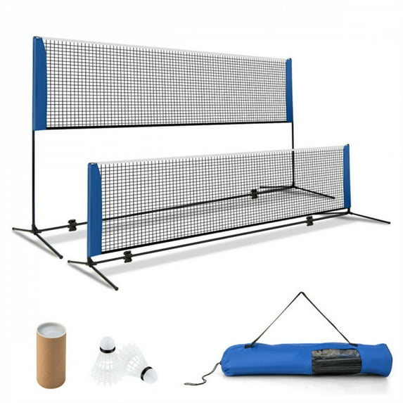 10ft Multi-Sport Net Set Adjustable Height 33.5"-61" for Badminton ...