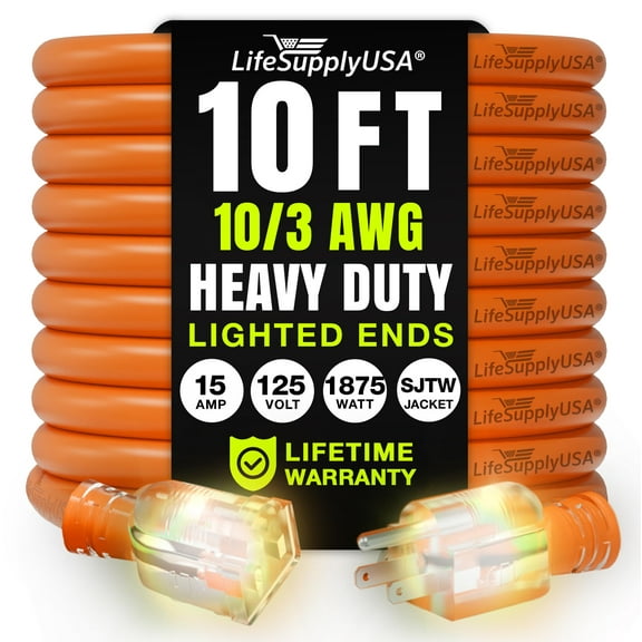 Bulk Cable - SJOOW Electrical Cable - 3 Wire Conductor, 15A, 300V ...