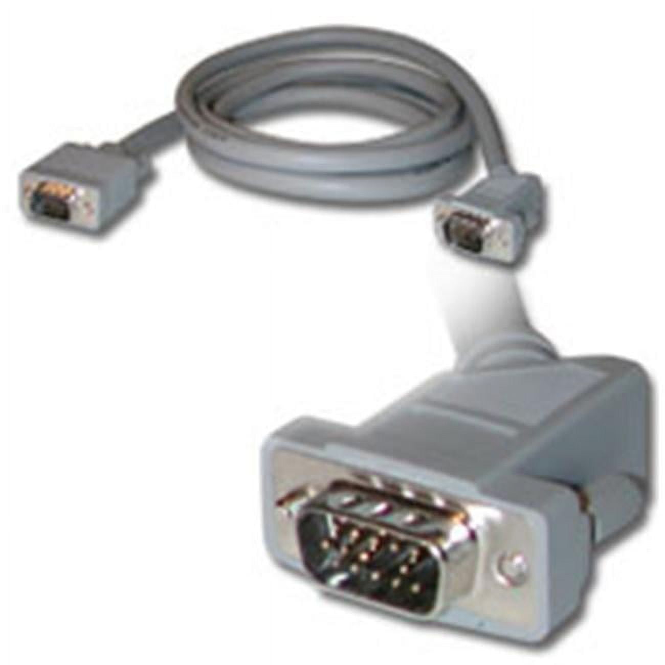 10ft PREMIUM SHIELDED HD15 M-M SXGA MONITOR CABLE (with 45 angled male ...