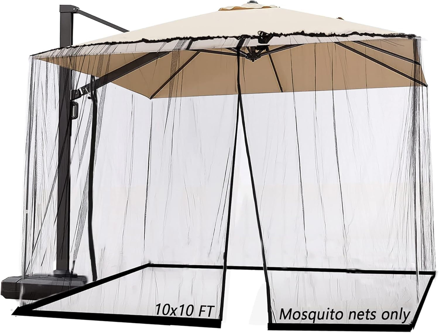 10ft Patio Mosquito Netting Patio Umbrella Cover Mosquito Netting ...