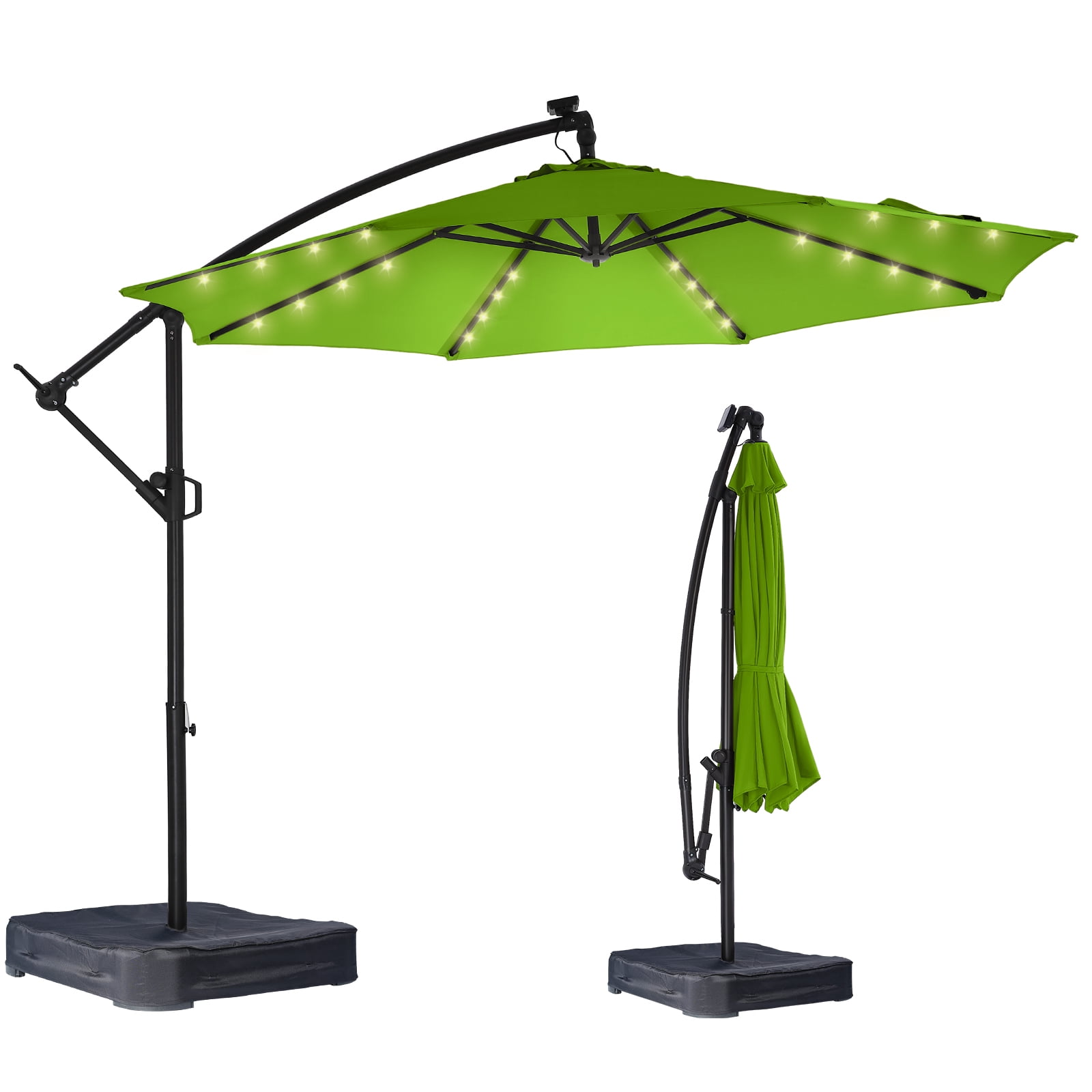 10ft Patio Umbrellas Offset，Outdoor Umbrella Cantilever Hanging ...