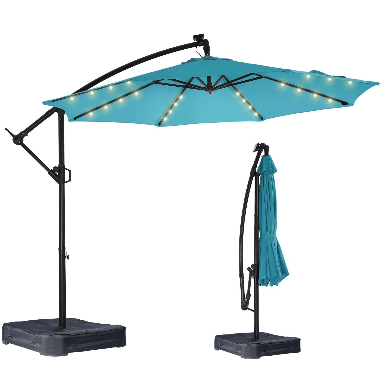 10ft Patio Umbrellas Offset，Outdoor Umbrella Cantilever Hanging ...