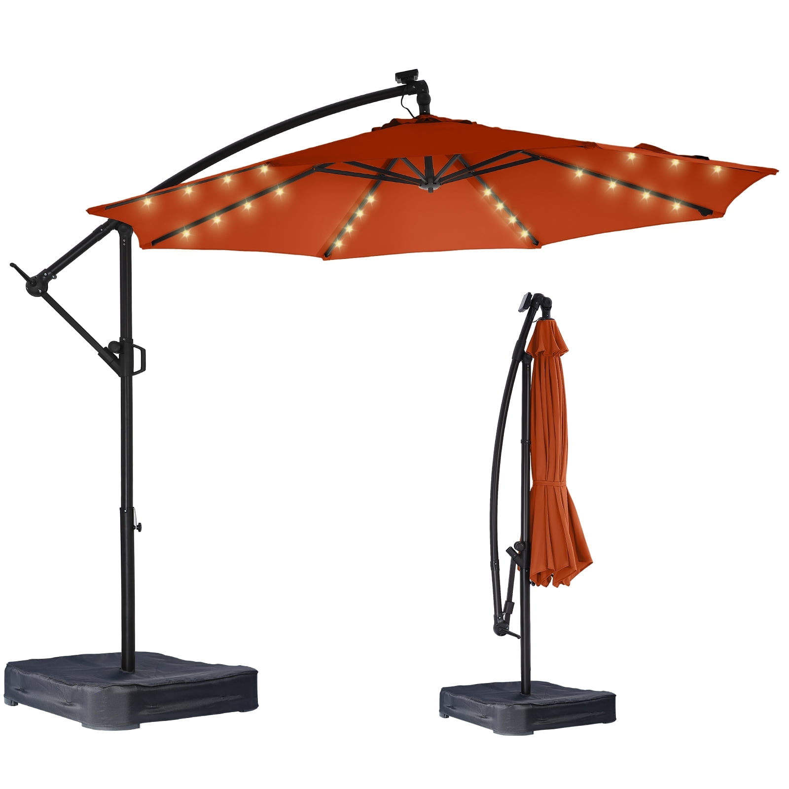 10ft Patio Umbrellas Offset，Outdoor Umbrella Cantilever Hanging ...