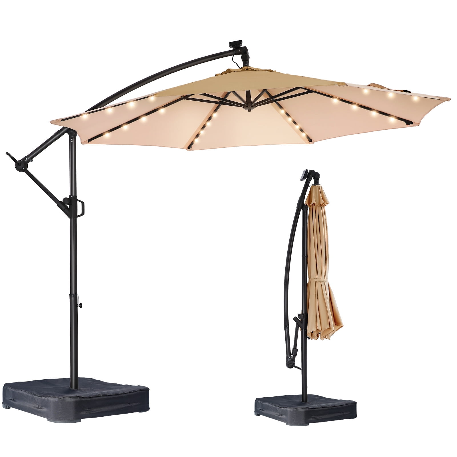 10ft Patio Umbrellas Offset，Outdoor Umbrella Cantilever Hanging ...