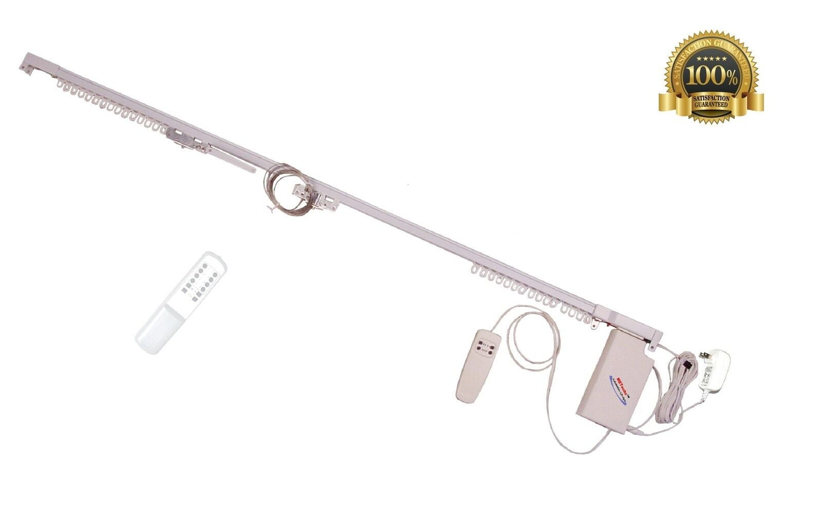 10ft Remote Control Automatic Electric Curtain Drapery Traverse Track ...