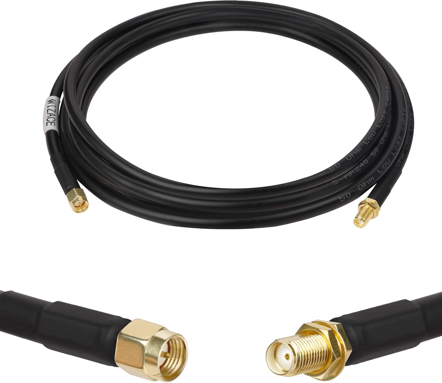 10ft SMA Female to SMA Male Pure Copper Low Loss Cable, S-MR240 ...