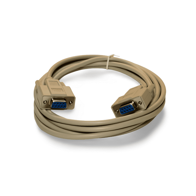 10ft Serial Null Modem Cable DB9 Female DB9 Female - Beige - Walmart.com