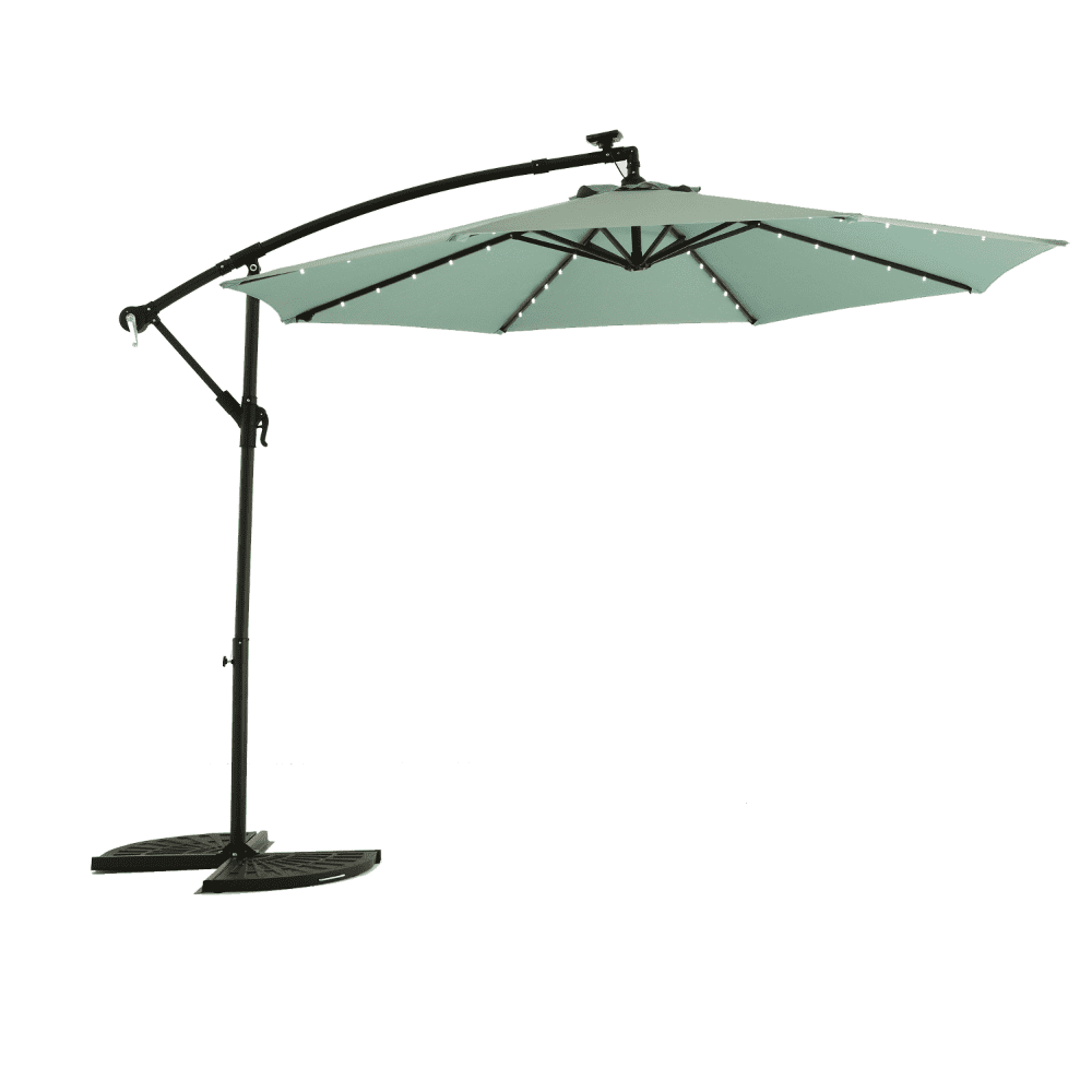 10ft Solar LED Patio Umbrella Light Green Sun Shade Lights: Enhance ...