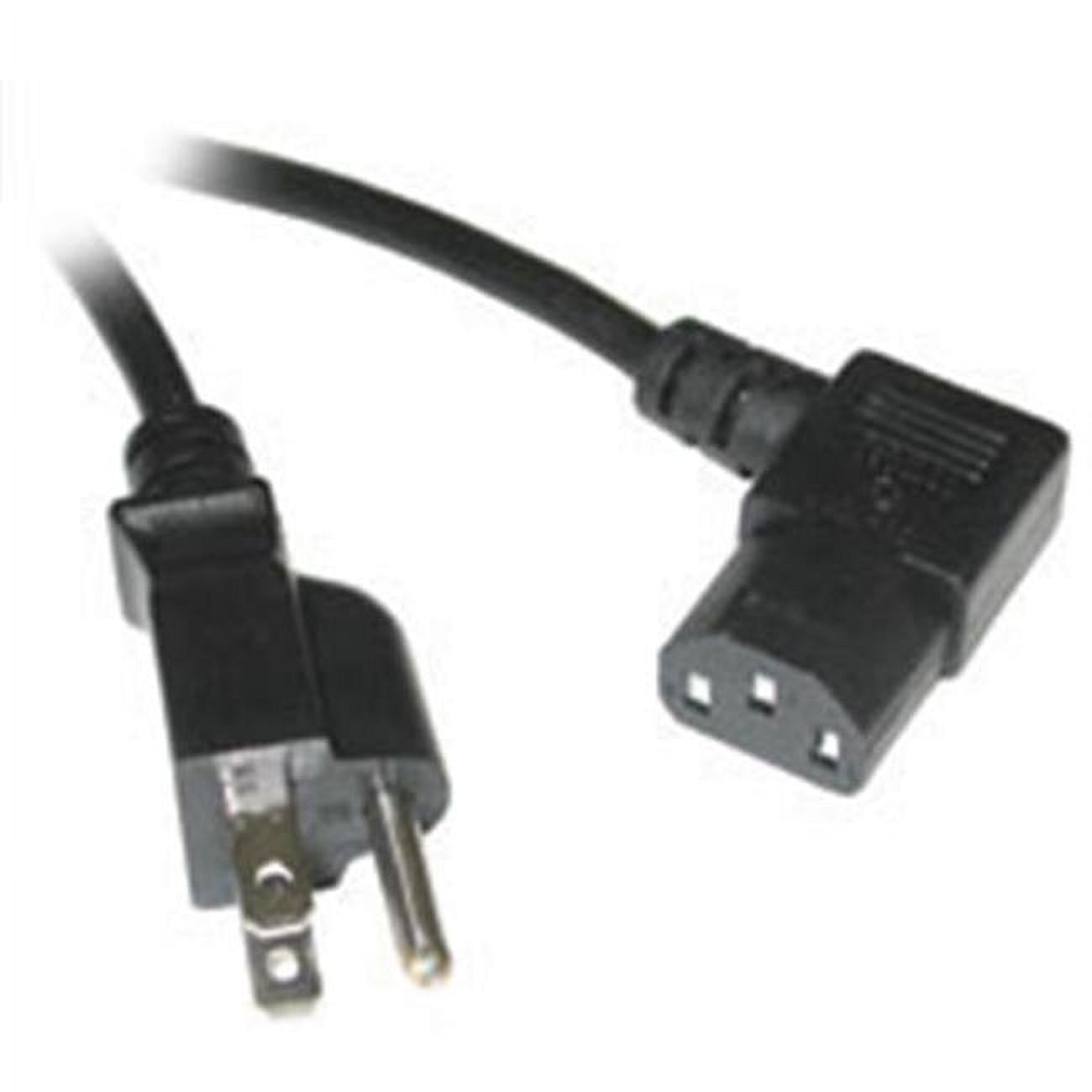 10ft UNIVERSAL RIGHT ANGLE POWER CORD (IEC320 C13 R-A to NEMA 5-15P ...