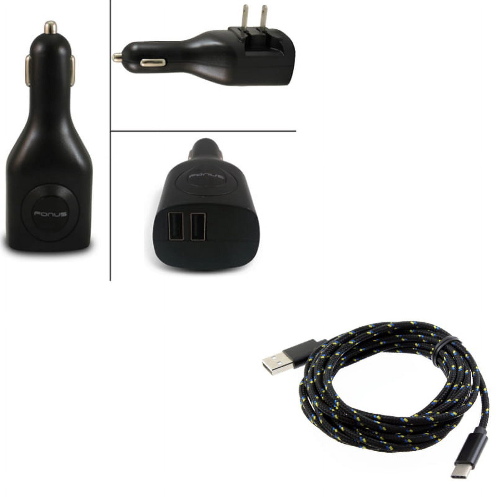 10ft USB Cable + Car Home Charger for Samsung Galaxy Z Fold4/Fold 3 5G ...