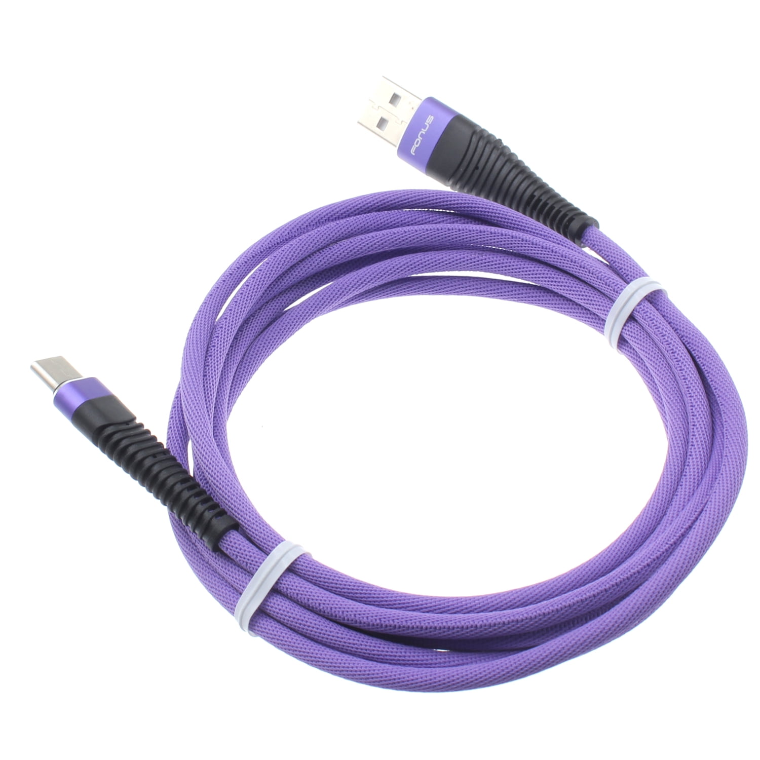 10ft USB Cable Purple for Motorola Moto G Stylus 5G (2022)/G Stylus 5G ...