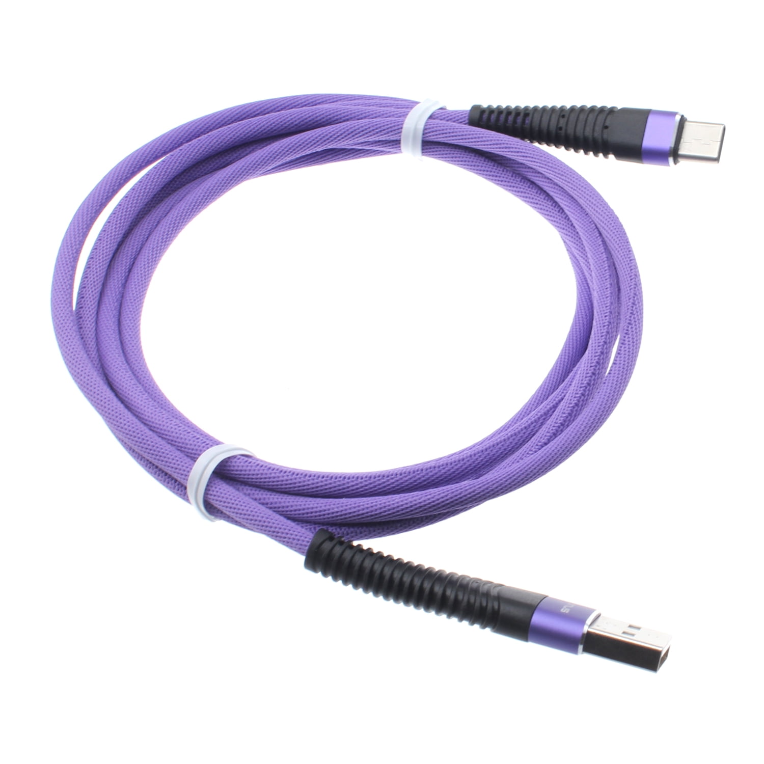 10ft USB Cable Purple for OnePlus 11 5G/12 5G/12R 5G/13/13R - Type-C ...