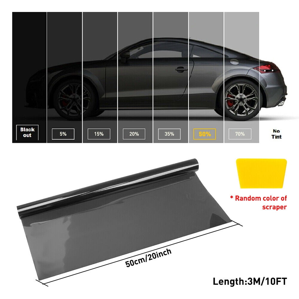 10FT Uncut Roll Window Tint Film 50% VLT 20" x 10ft Feet Car Home ...