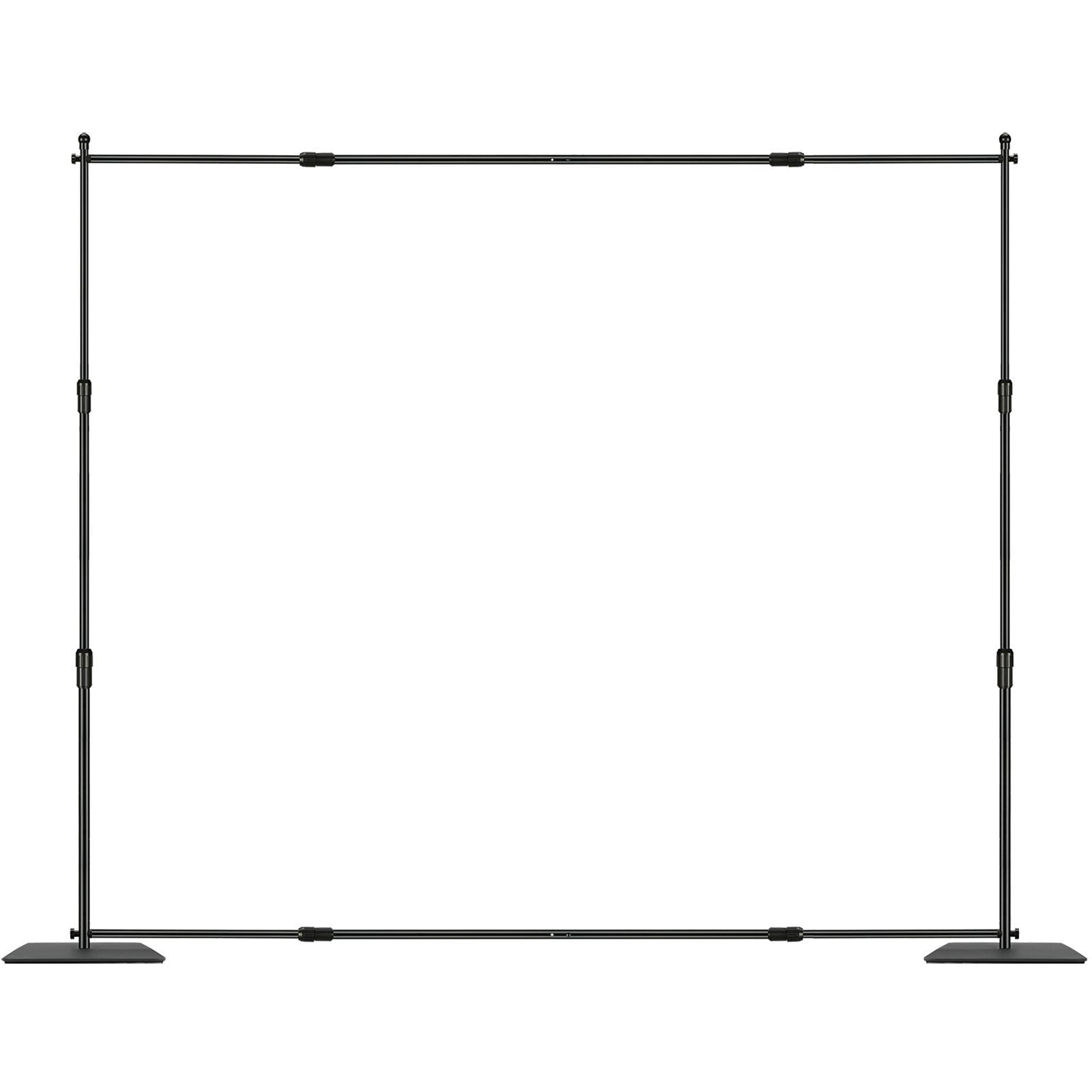 10ft x 10ft Pipe and Drape Kit, Heavy Duty Backdrop Stand with Carbon ...