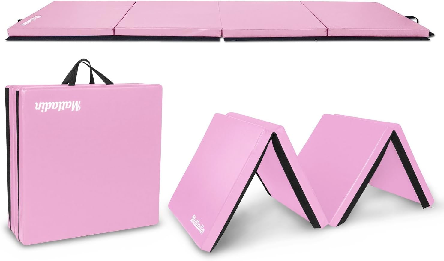 10ft x 2ft x 2in Folding Gymnastics Gym Exercise Aerobics Mat,PU ...