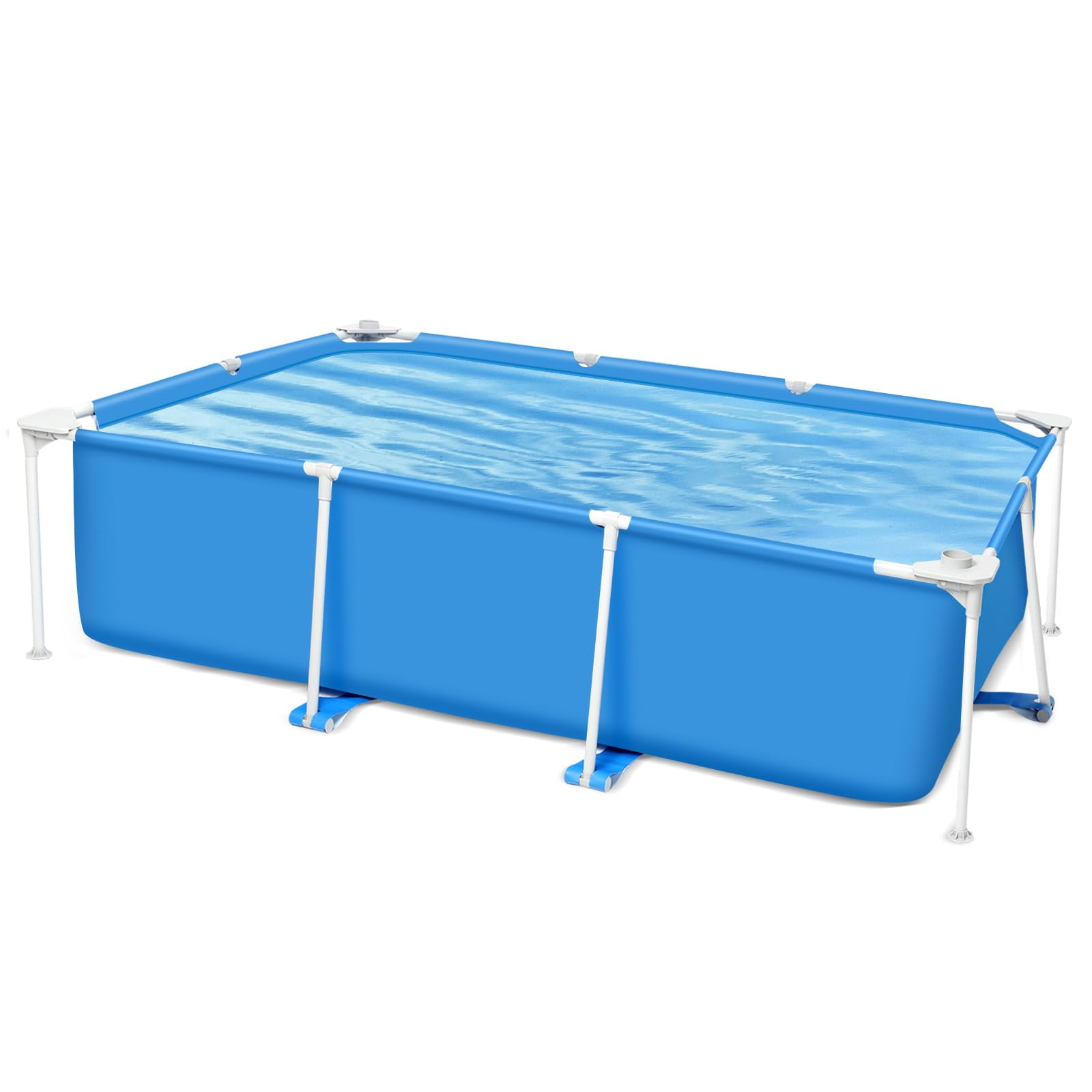 10ft x 30in Outdoor Round Frame Above Ground Swimming Pool Set with ...
