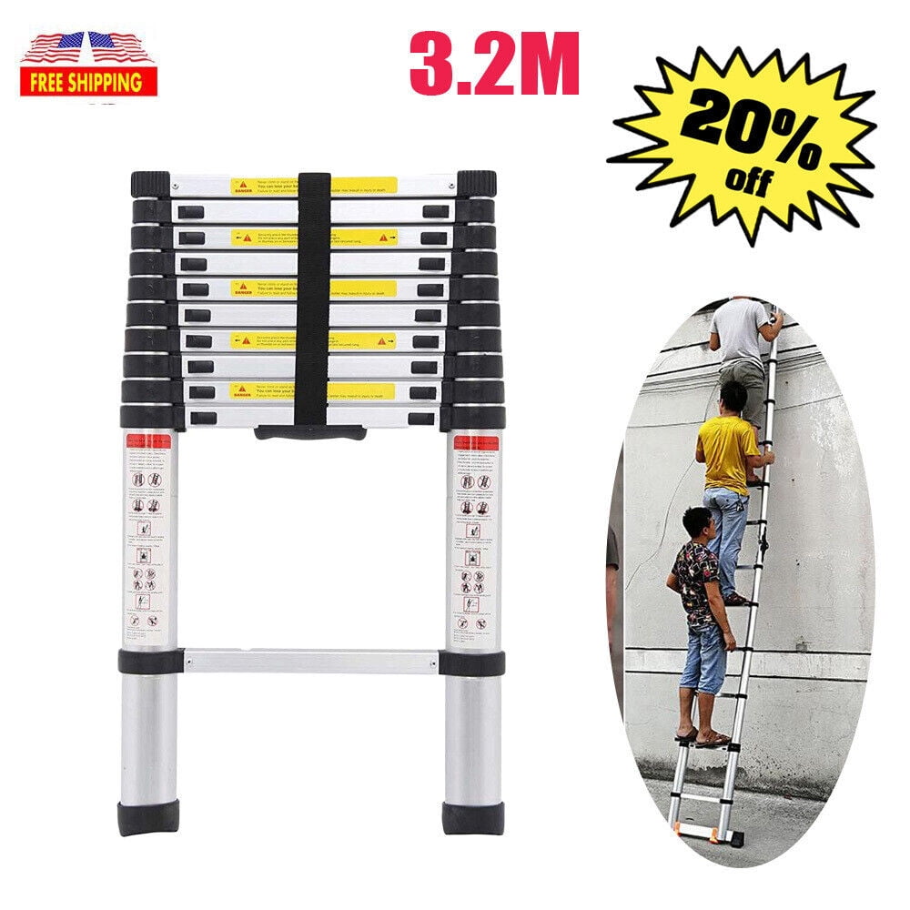 10ft5 Folding Step Aluminum Telescoping Collapsible Roof Climbing ...