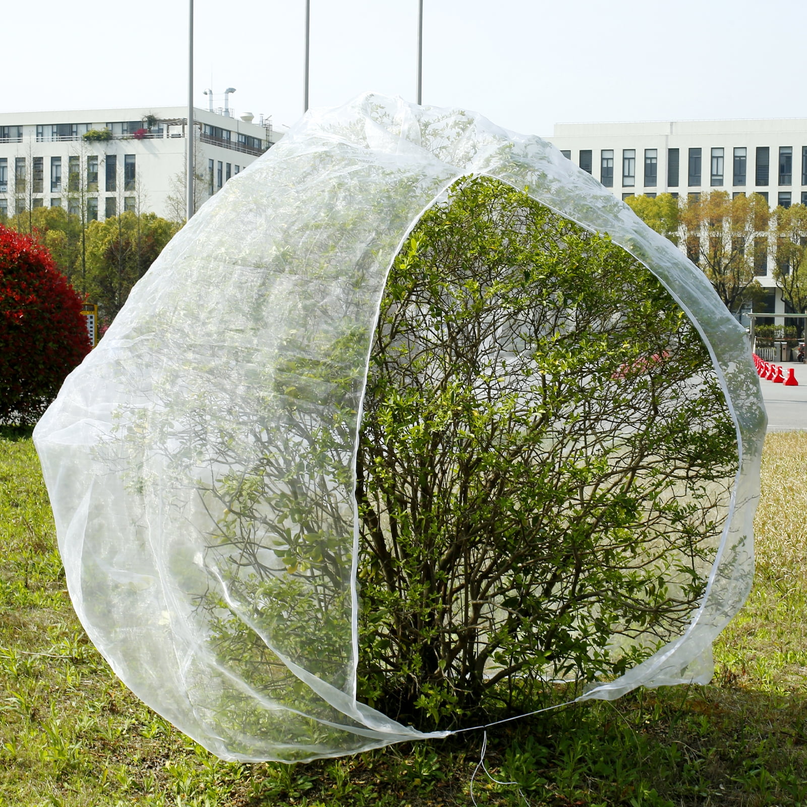 10ftx10ft Large Fruit Tree Netting Bags Plant Protect Mesh Bird Netting with Zipper and ...