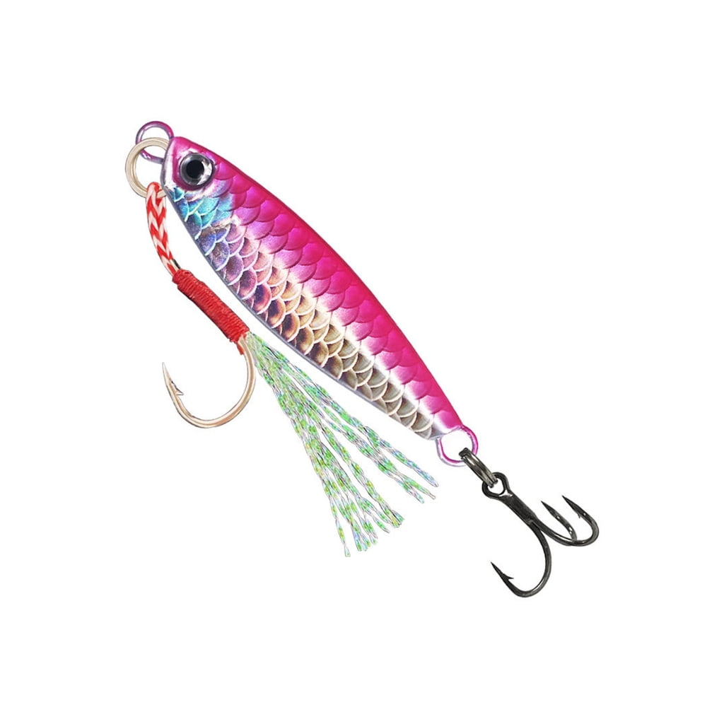10g/20g Spinner Baits with Treble Hook Cast Jigging Spoon Lures ...