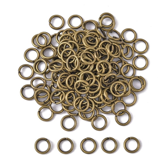10g Brass Round Open Jump Rings for Jewelry DIY Bronze 18 Gauge 7x1mm ...