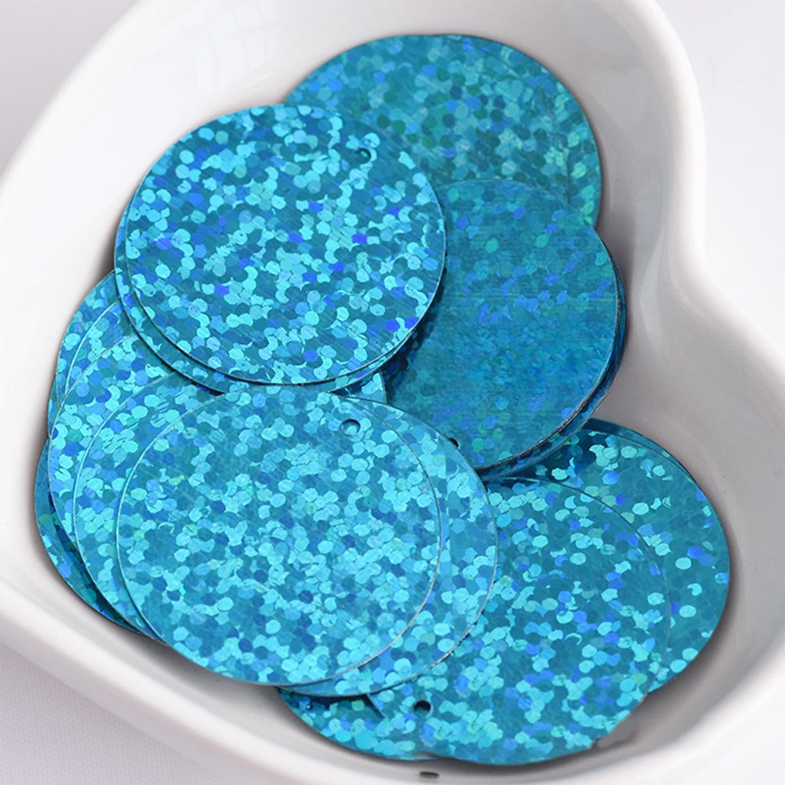 10g Large Round Sequins 30mm PVC Flat Sequins Paillettes DIY Sewing ...