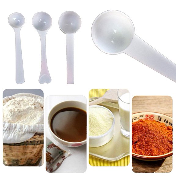 FUEENIRVA Yellow Plastic Measuring Spoon for Baby Milk Powder and ...