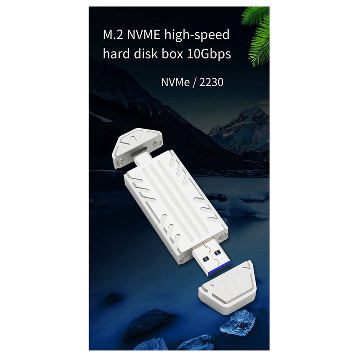 10gbps M.2 NVME SSD High-Speed Solid-State Mobile Hard Disk Box JMS583 ...