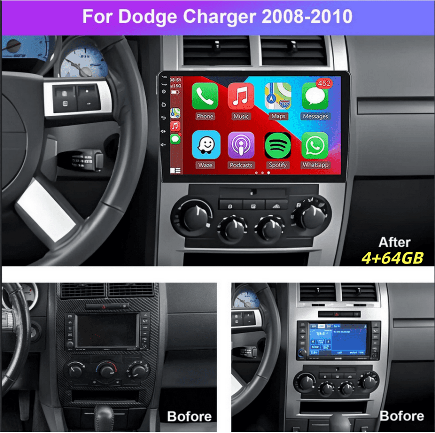 10in Android 15 Car Stereo Radio GPS Navigation 4+64G Compatible for ...