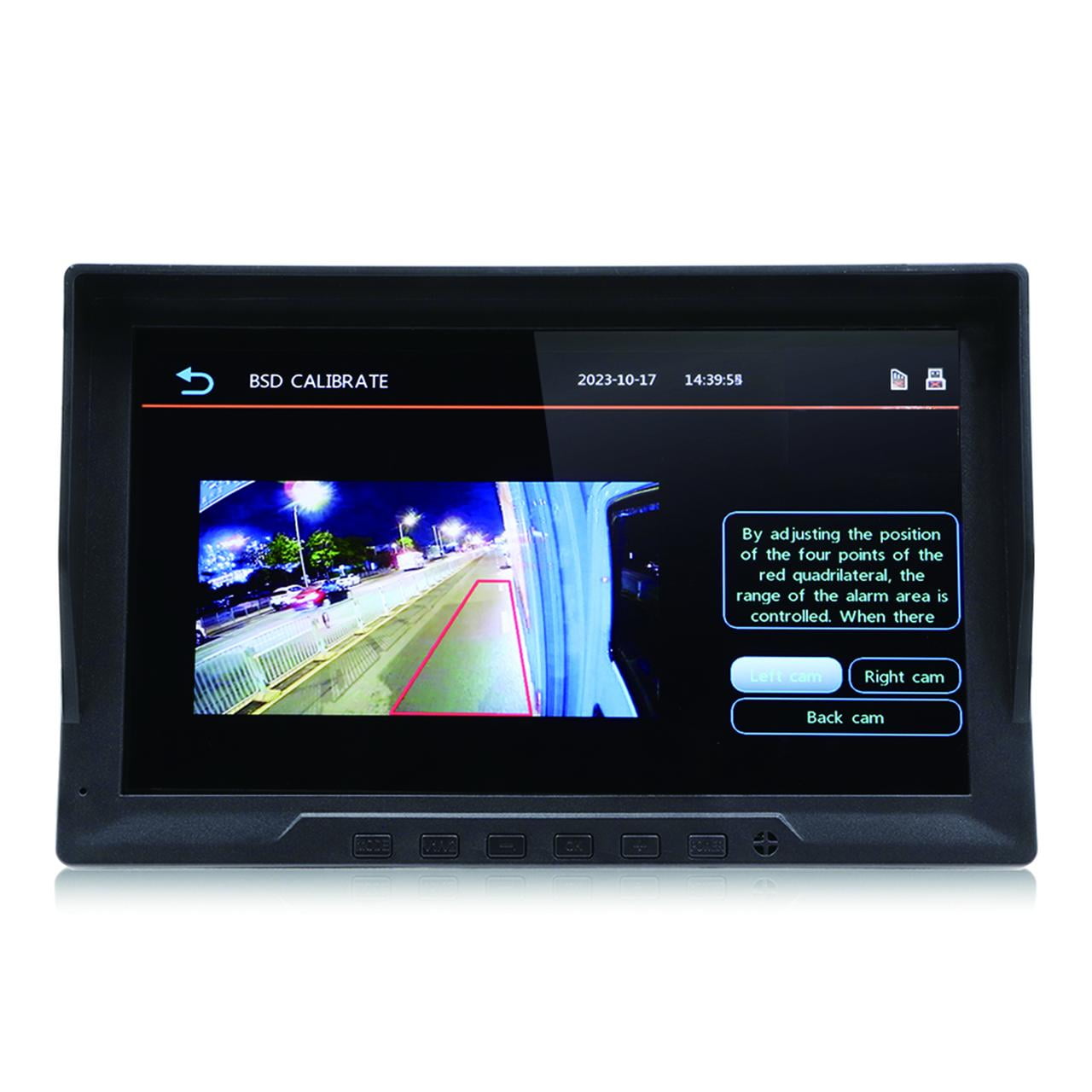 10in Car Blind Spot Mirror BSD BSM Radar+Backup Camera System Monitor ...