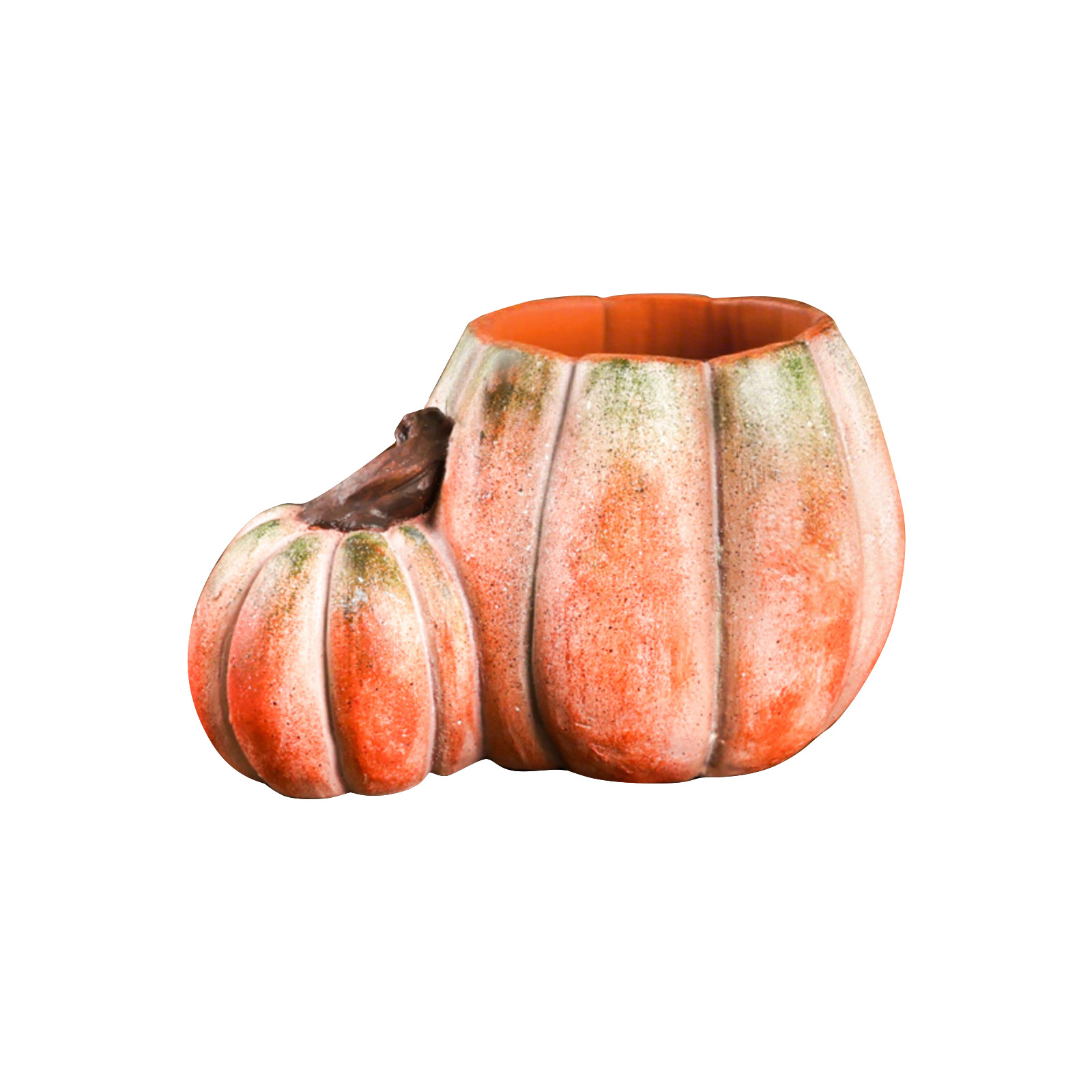 10in Ceramic Clay Pumpkin-Shaped Vase - Creative Dried Flower ...