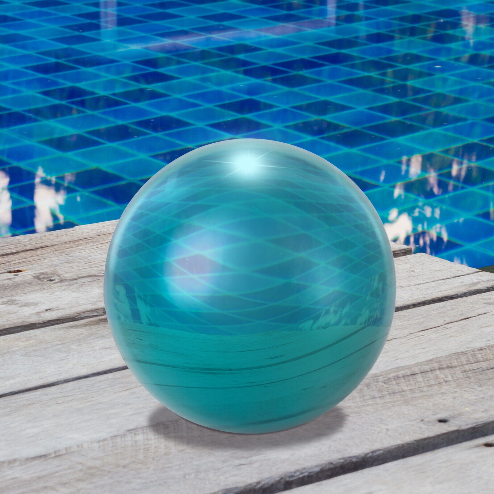 10in Ornament Polished Decor Home Steel Gazing Balls Mirror Garden ...
