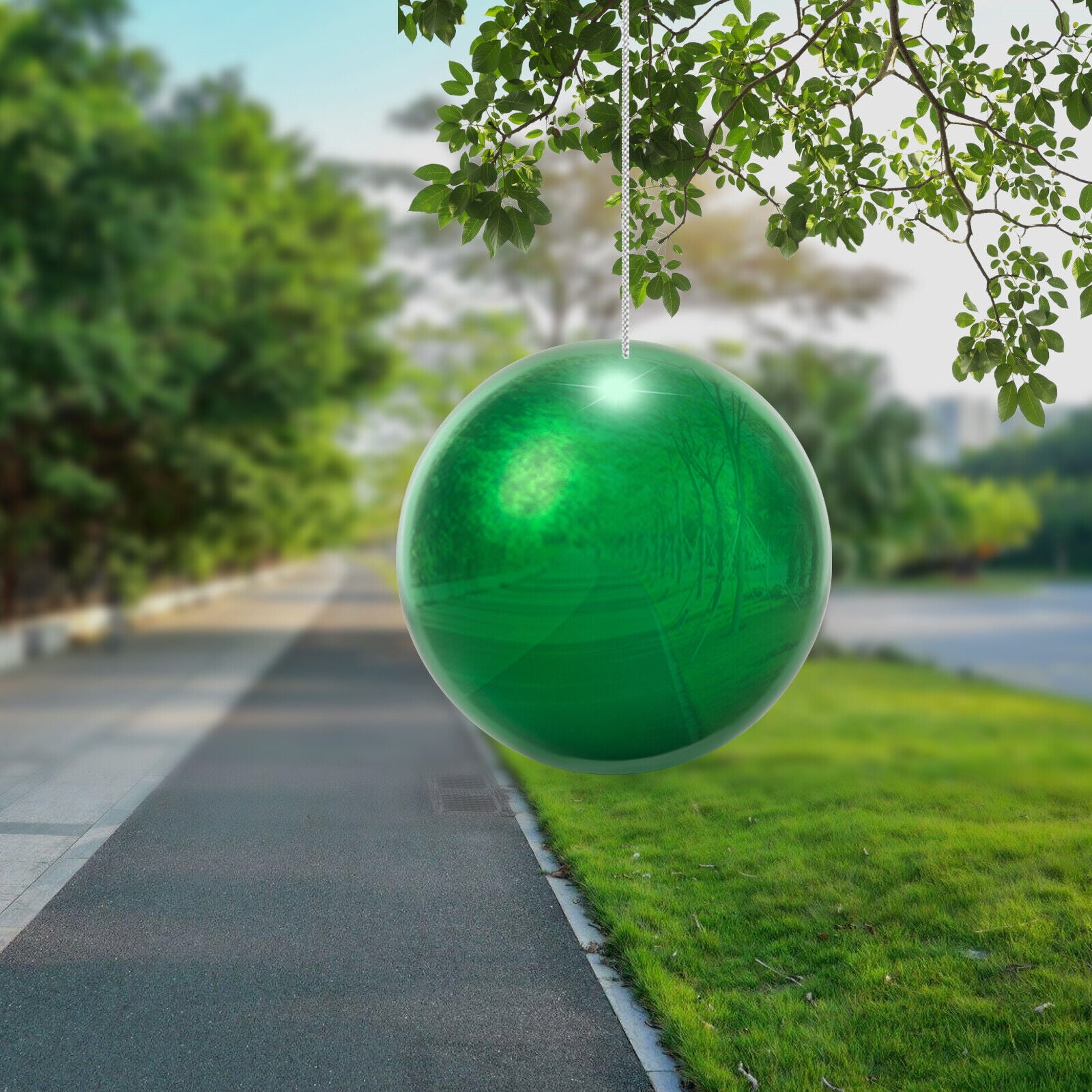 10in Ornament Polished Decor Home Steel Gazing Balls Mirror Garden ...