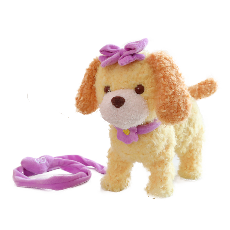 10in Soft and Cuddly Electric Puppy Stuffed Animal with Moving Tail and ...
