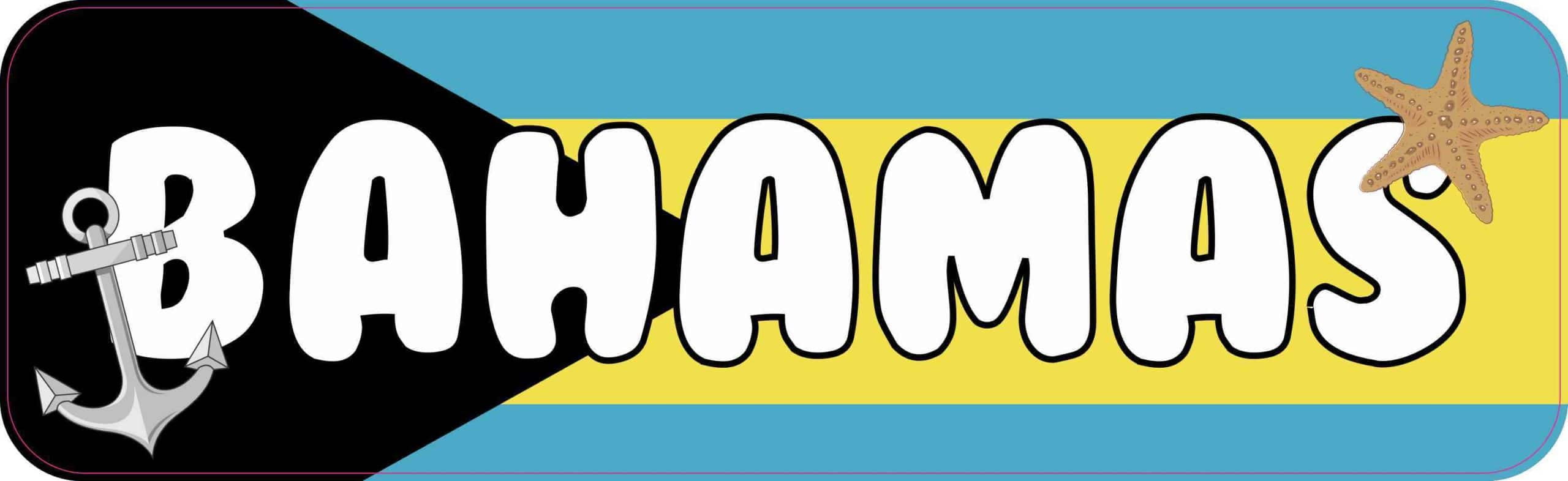 10in x 3in Bahamas Magnet - Walmart.com