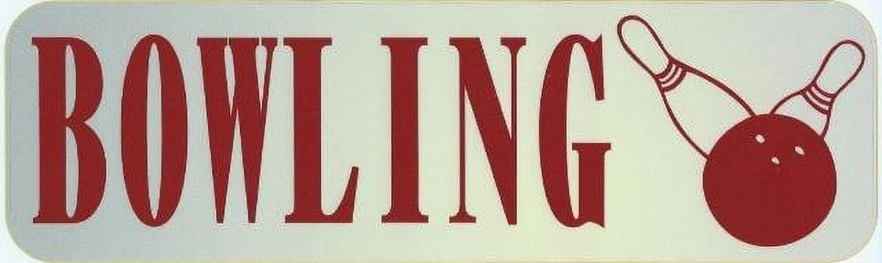 10in x 3in Bowling Bumper Sticker Window Decal Truck Stickers Vinyl Car ...
