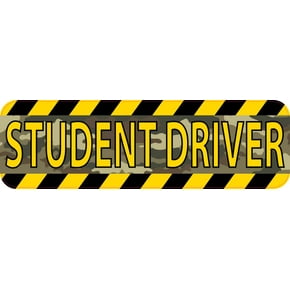 Student Driver Car Decals in Beginner Drivers Car Decals - Walmart.com