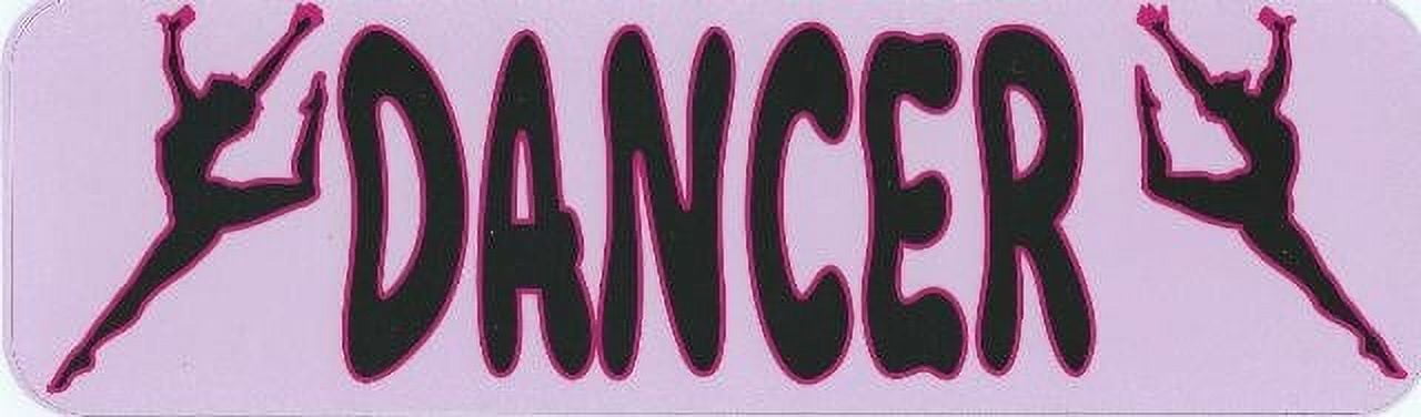 10in x 3in Dancer Vinyl Bumper Sticker Decal Car Window Decals Truck ...