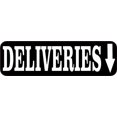 10in x 3in Deliveries Down Here Sticker Vinyl Business Delivery ...