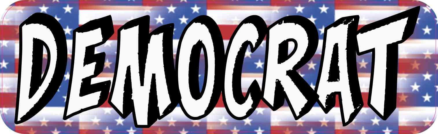 10in x 3in Democrat Bumper Sticker Vinyl Truck Window Car Decal ...