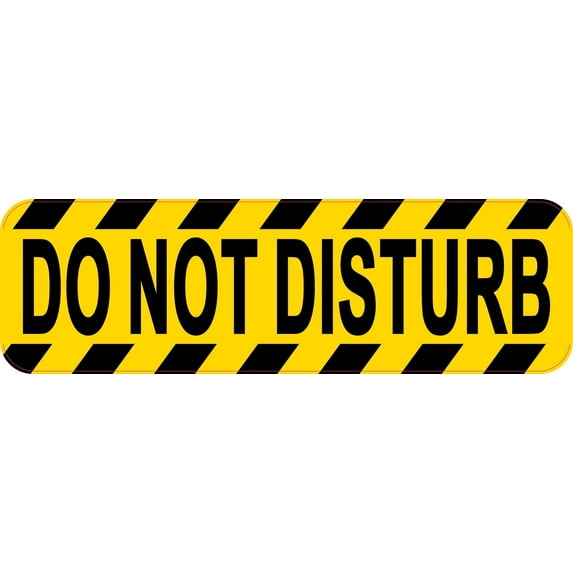 10in x 3in Do Not Disturb Magnet - Walmart.com