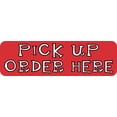 10in x 3in Red Pick Up Order Here Magnet Magnetic Business Sign Magnets ...