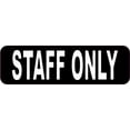 10in x 3in Staff Only Sticker - Walmart.com
