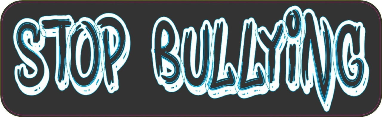10in x 3in Stop Bullying Anti Bully Vinyl Bumper Sticker Decal Car ...