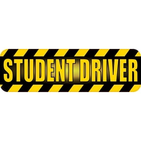 Student Driver Car Decals in Beginner Drivers Car Decals - Walmart.com