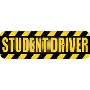 Student Driver Car Decals in Beginner Drivers Car Decals - Walmart.com