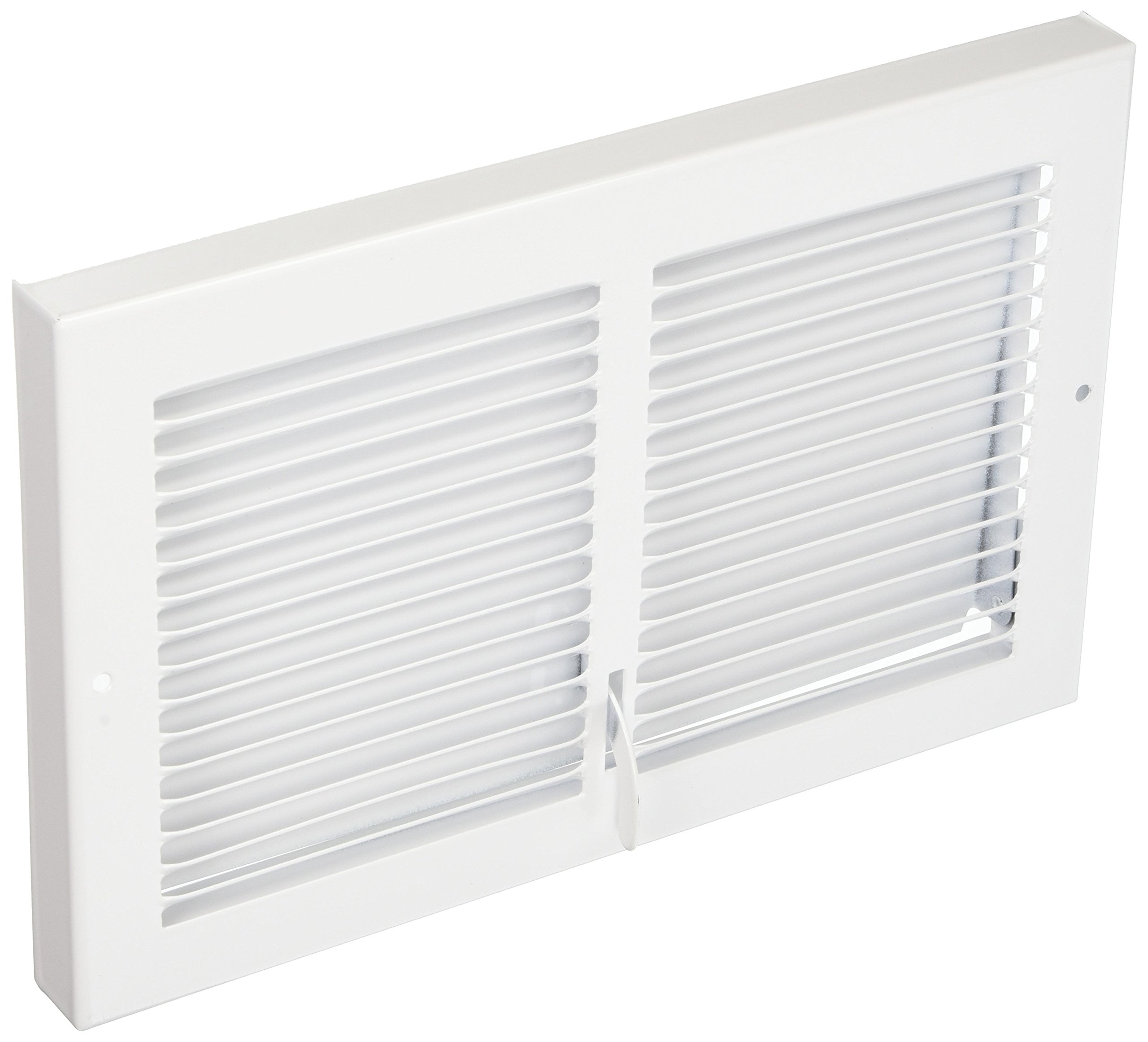 10in x 6in Imperial White Steel Rectangular Baseboard Register w/Plate ...