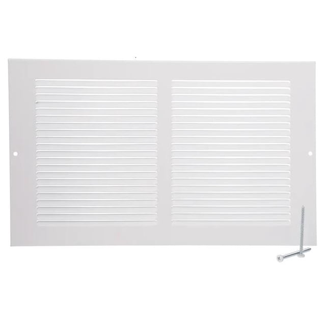 10in x 6in Imperial White Steel Rectangular Baseboard Return Grille ...
