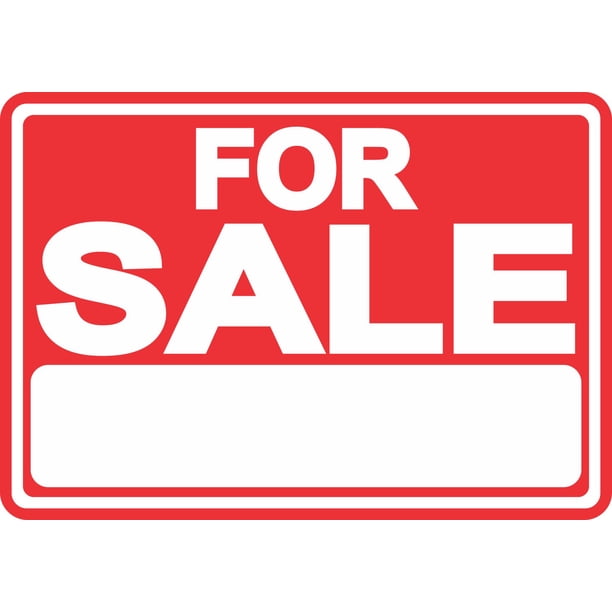 10in x 7in For Sale Sticker - Walmart Business Supplies