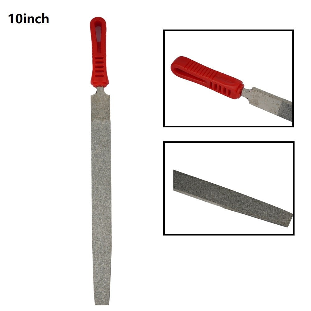 10inch 250mm Alloy Diamond Coated Flat File Long Filing Thick 5mm For ...